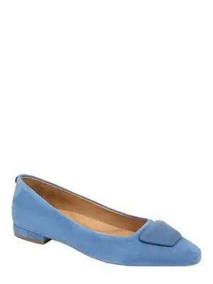 Gentle Souls Hannette Ballet Flat Blue Suede