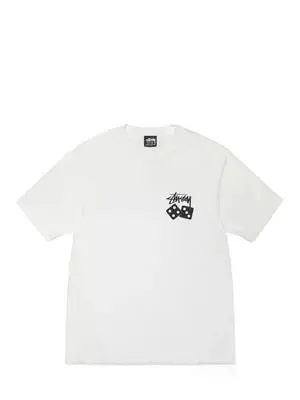 StÜssy Dice Pigment-dyed T-shirt - White