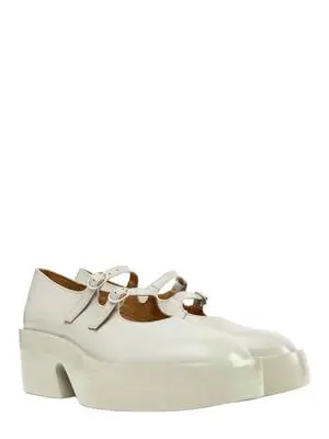 Camper Billie Buckle-strap Platform Pumps - Neutrals