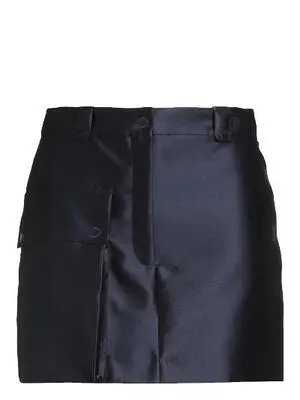 Sandro Satin Mini Skirt - Blue