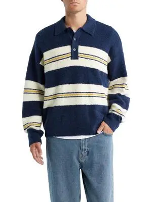 Bp. Stripe Oversized Polo Sweater - Navy Chad Stripe