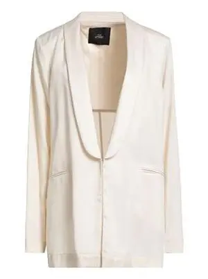 TWINSET Lyocell Twill Blazer - White