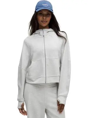 Lululemon Scuba Oversized Full-zip Hoodie - Heathered Core Ultra Light Grey