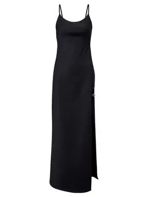 Coperni Garter Cotton-blend Jersey Maxi Dress - Black