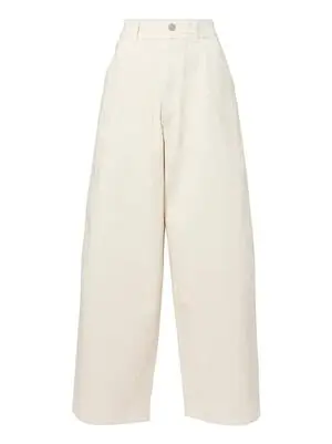 LEMAIRE High-rise Wide-leg Jeans - White