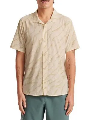 ROARK Bless Up Trail Performance Short Sleeve Button-up Shirt Ivory
