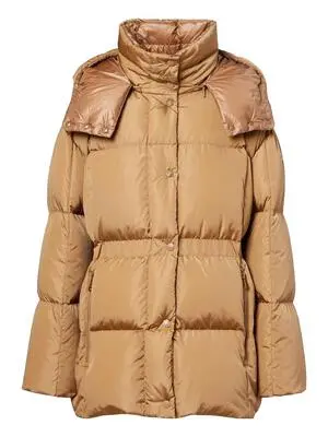 Moncler Aigneux Quilted Down Jacket Brown