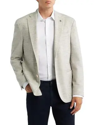 JACK VICTOR Jack Victor Hartford Knit Wool Mélange Sport Coat Sand