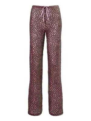 Dries Van Noten Polka-dot Silk-blend Pants - Pink