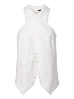 Max Mara Selva Virgin Wool Top - White