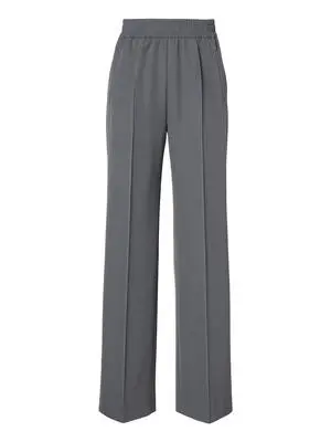 Dolce & Gabbana Virgin Wool Gabardine Straight Pants - Grey