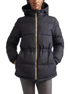 BURBERRY Keswick Quilted Down Hooded Puffer Jacket
