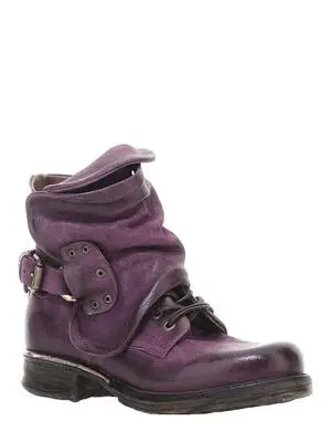 A.S.98 Simon Ii Moto Bootie - Grape
