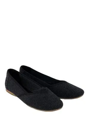 Toms Gemma Ballet Flat - Black Zigzag