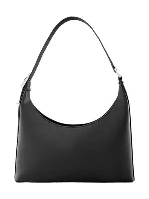 BEHNO Leather Shoulder Bag - Black
