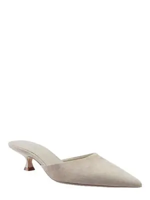 Femme La St. Honore Kitten Heel Mule - Beige