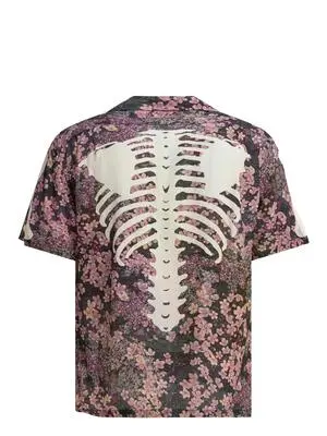Kapital Floral Skeleton Shirt - Pink