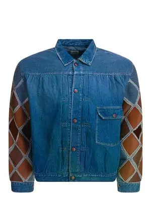 Kapital Paneled Denim Jacket - Blue
