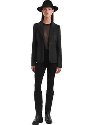 Rudsak Alvero Blazer - Black / White / Pink / Gray