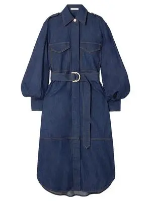 Zimmermann Denim Midi Shirt Dress - Blue
