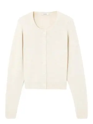 LEMAIRE Knitted Cardigan Off-white