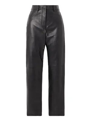 GIULIVA HERITAGE Leather Straight-Leg Pants