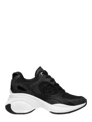 Michael Kors Logo-plaque Chunky Sneakers - Black