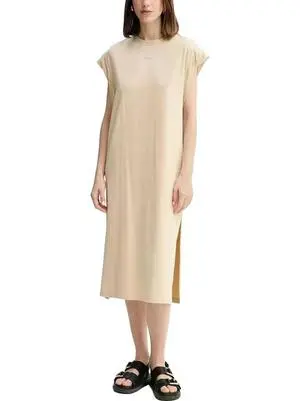 BOSS Cap-sleeve Midi Dress - Neutrals