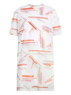 Karl Lagerfeld Logo-print Sheer Mini Dress - White