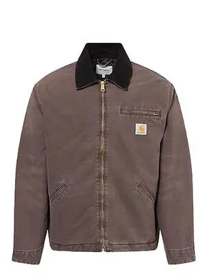 Carhartt Work In Progress OG Detroit Relaxed-Fit Cotton Jacket Tobacco / Black