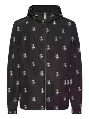 Philipp Plein Teddy Bear Hooded Jacket - Black