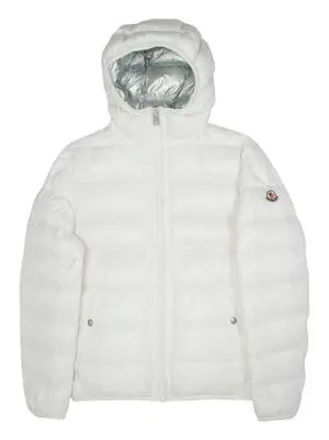 Moncler Freville Metallic Puffer Jacket - Silver