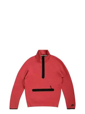 Nike Sportswear Tech Fleece 1/2 Zip Sweatshirt - Red