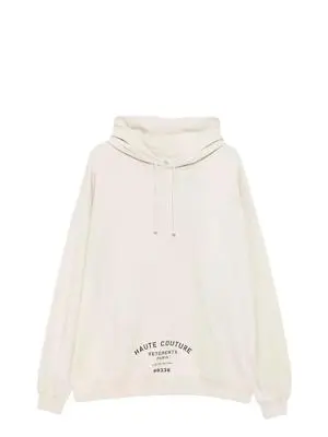 Vetements Logo-print Hoodie - Neutrals
