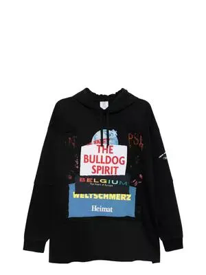 Vetements Patchwork Hoodie - Black