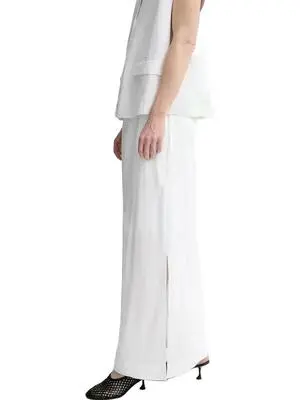 GESTUZ Side-split Maxi Skirt - White