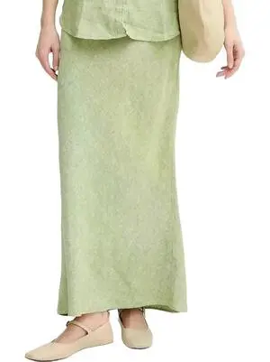 SAMSOE SAMSOE Saagneta Linen Maxi Skirt - Green