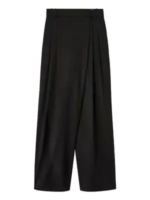 GANNI Pleated Trousers - Black