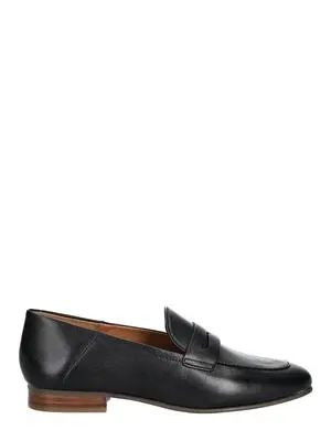 Geox Penny Leather Loafers - Black