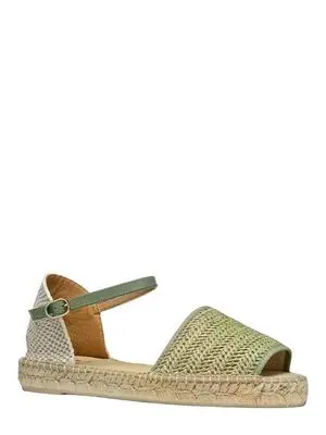 Geox Lampedusa Woven Espadrilles - Green