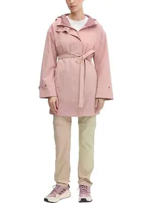 Columbia Hooded Belted Jacket - Pink