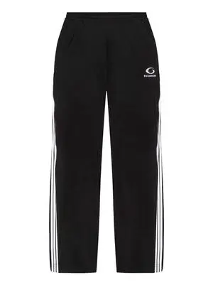 Balenciaga Stripe-detail Track Pants - Black