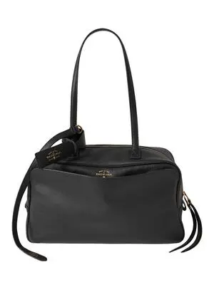 Balenciaga Carrie Medium Textured-leather Tote - Black