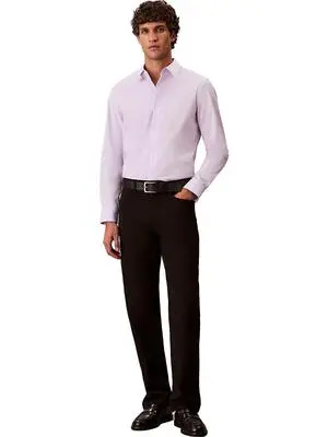 Calvin Klein Supima Stretch Cotton Slim Shirt - Island Lilac
