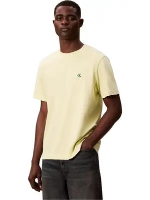 Calvin Klein Embroidered Monogram Relaxed T-shirt - Lime Spritz