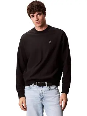 Calvin Klein Premium Terry Relaxed Sweatshirt - Black