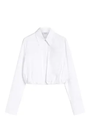 Max Mara Boxy-fit Cotton Shirt - Optical White