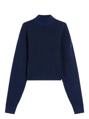 MAX MARA 3D Jacquard Wool-Blend Jumper
