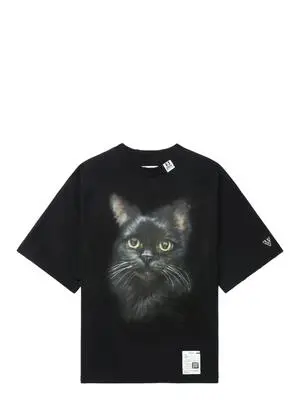 Mihara Yasuhiro Cat-print T-shirt - Black