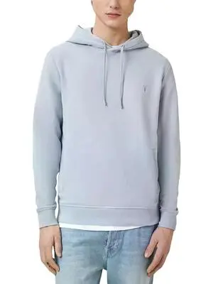 ALLSAINTS Embroidered-logo Hoodie - Blue